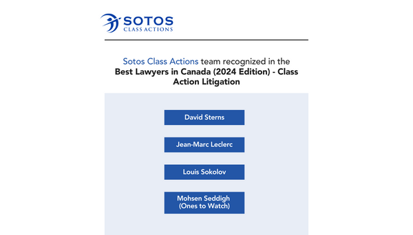 Sotos Class Actions Team Recognized In The 2024 Edition Of The Best